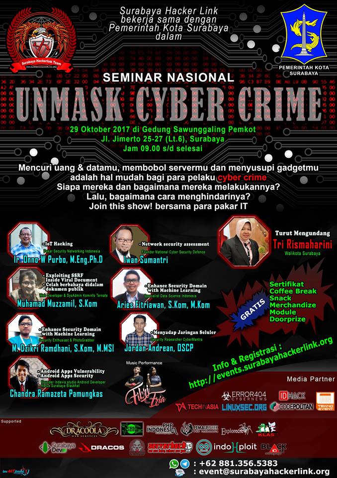 Seminal Nasional Unmask Cyber Crime Surabaya Hacker Link